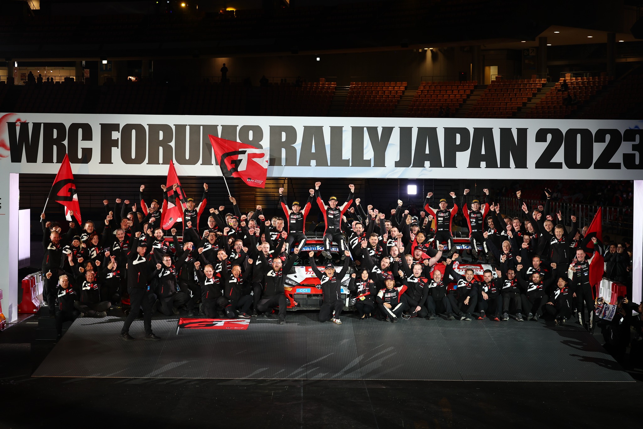 Toyota Gazoo Racing World Rally Team met een droom 1-2-3 finish in ...