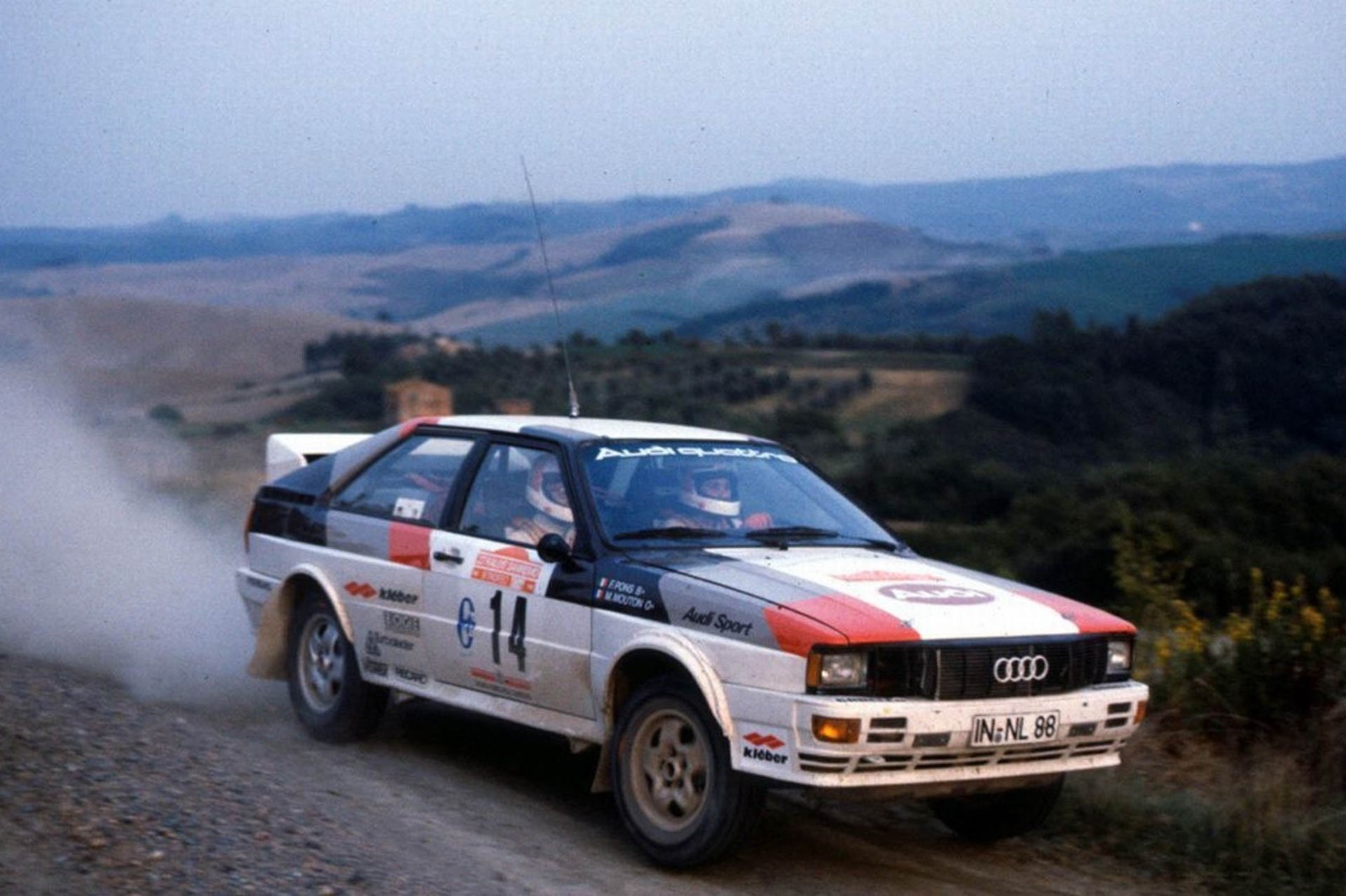 Marc Duez met Audi Quattro groep 4 in Ardenne Rally Festival ...
